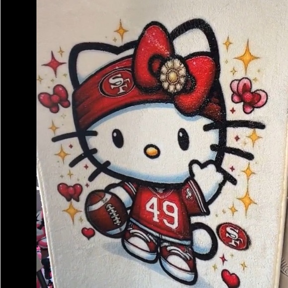 Other | Hello Kitty 49ers Small Kids Room Rug Bundle | Poshmark